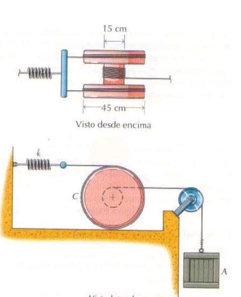 Solved Spool C in the figure consists of a uniform cylinder | Chegg.com