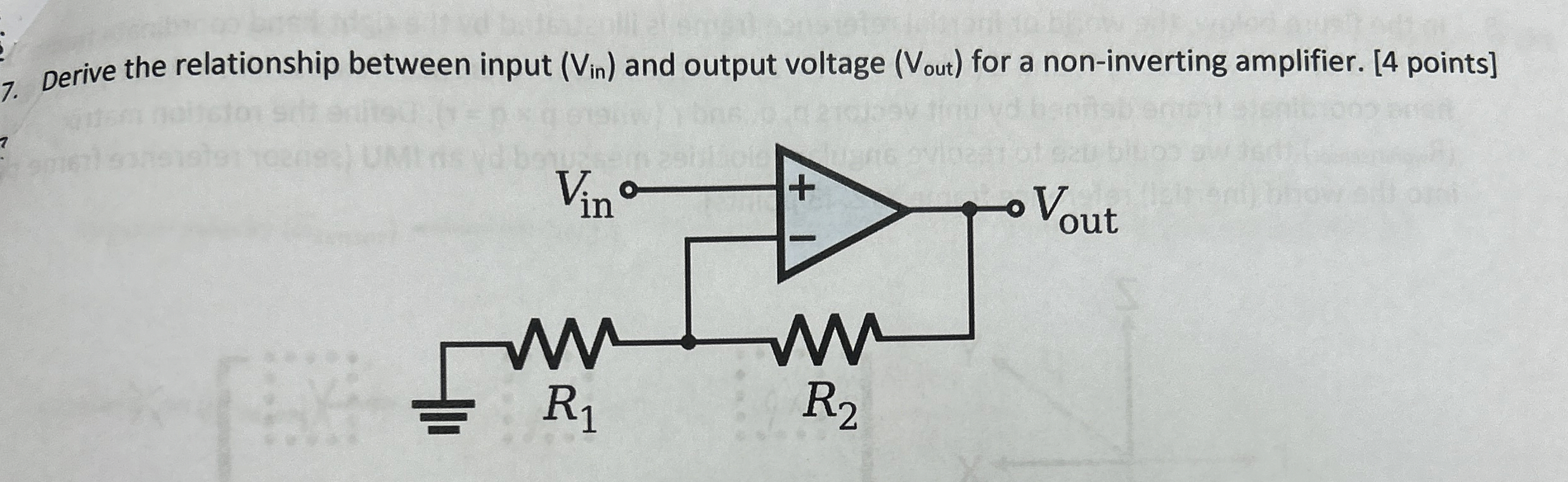 Solved Derive the relationship between input (Vin ) ﻿and | Chegg.com