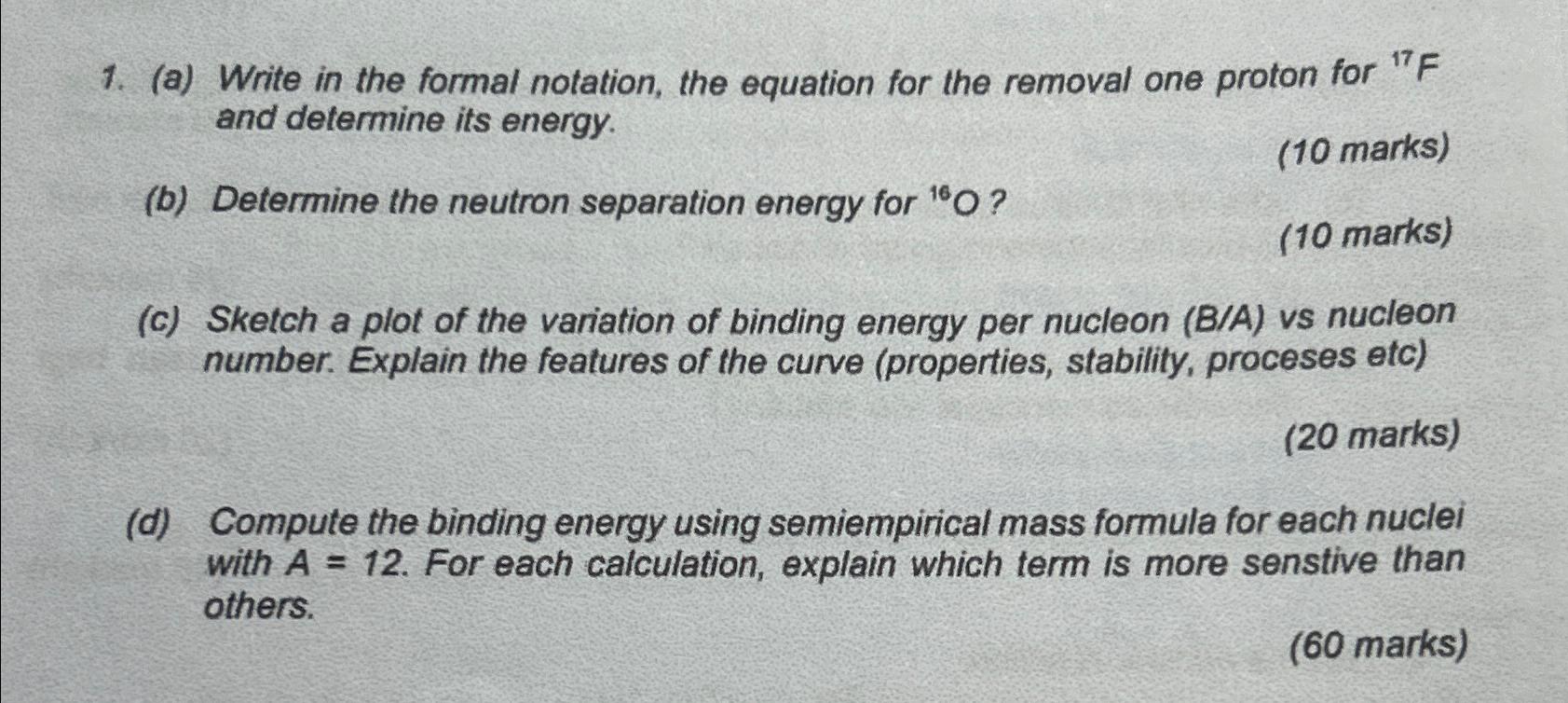 Solved (a) Write in the formal notation, the equation for | Chegg.com