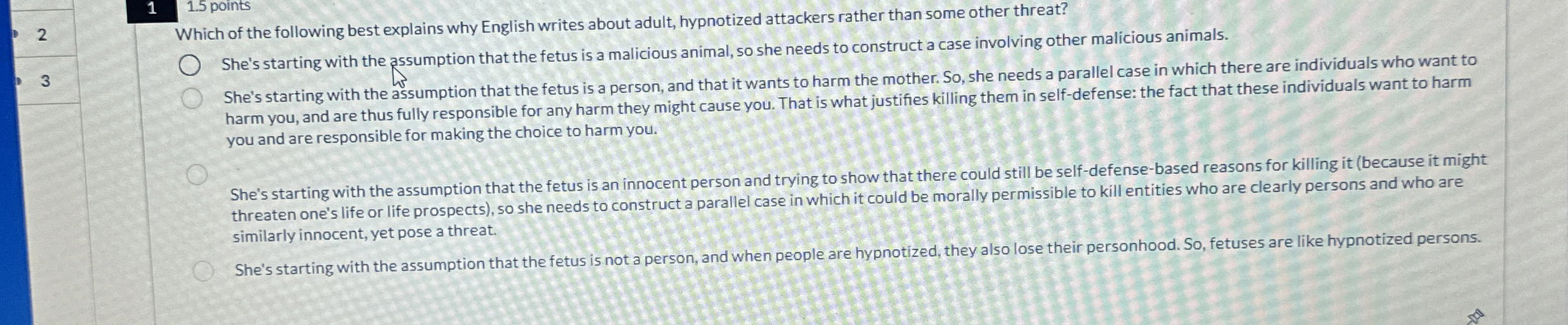 Solved 211.5 ﻿pointsWhich of the following best explains why | Chegg.com
