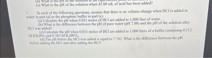 Solved 7. In each of the following questions, assume that | Chegg.com