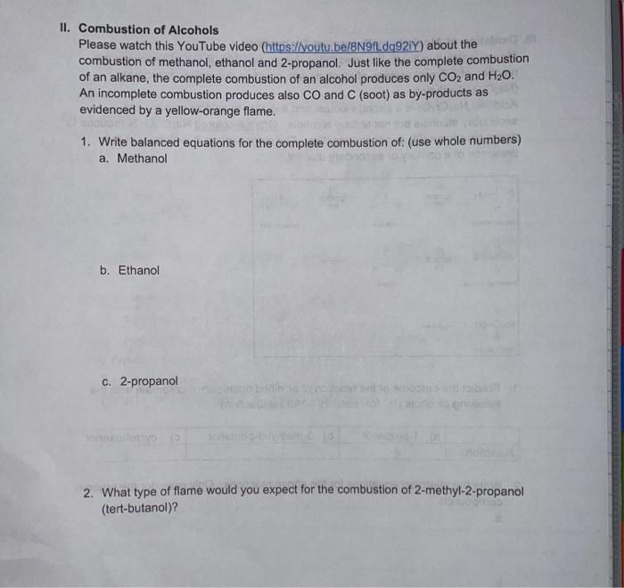 Solved write a balanced equation for the complete combustion | Chegg.com