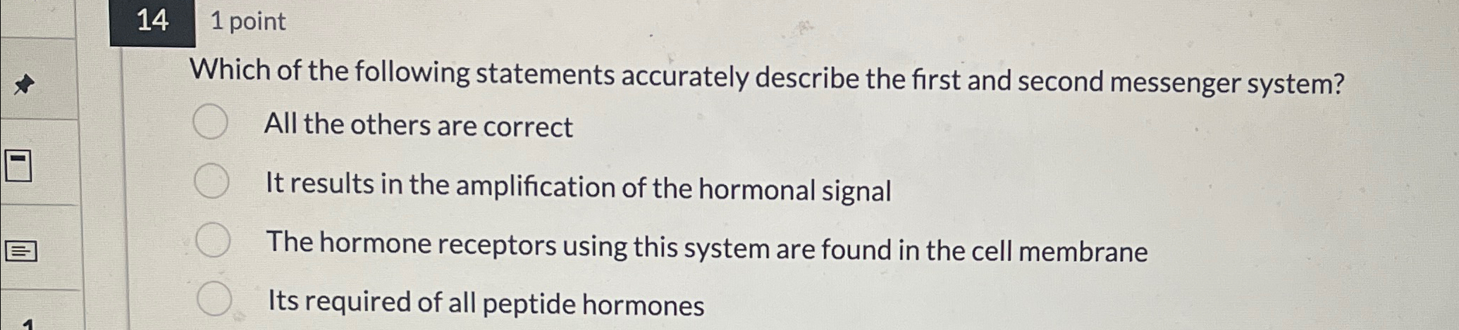 Solved 141 ﻿pointWhich of the following statements | Chegg.com