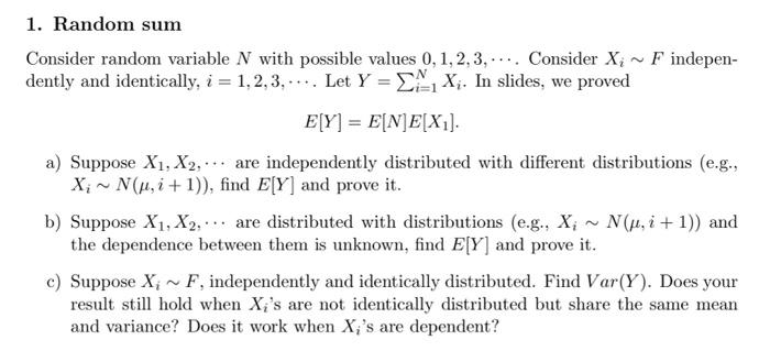 Solved Consider random variable N with possible values | Chegg.com