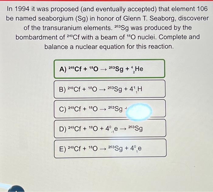 Solved In 1994 it was proposed (and eventually accepted) | Chegg.com