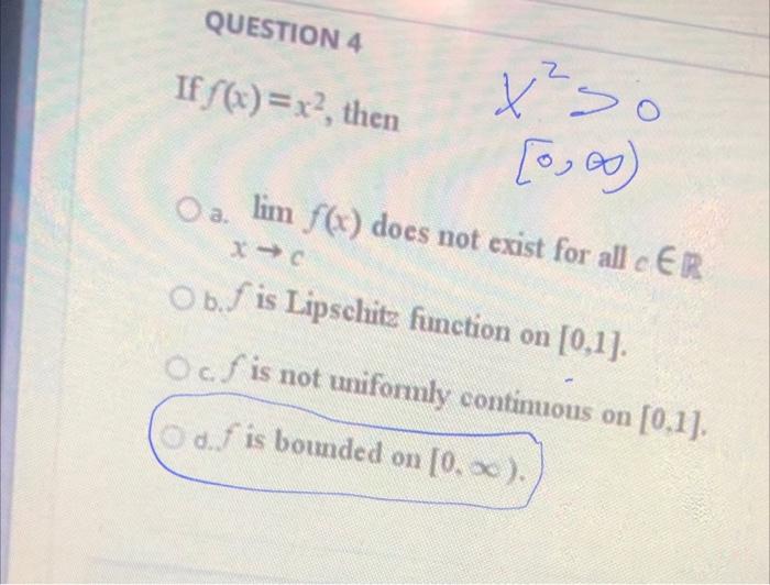 Solved QUESTION 1 It fex) is continuous on closed bounded | Chegg.com