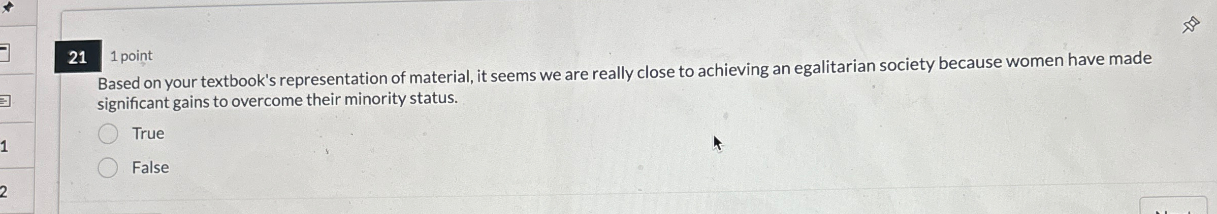 Solved 21 1 ﻿pointBased on your textbook's representation of | Chegg.com