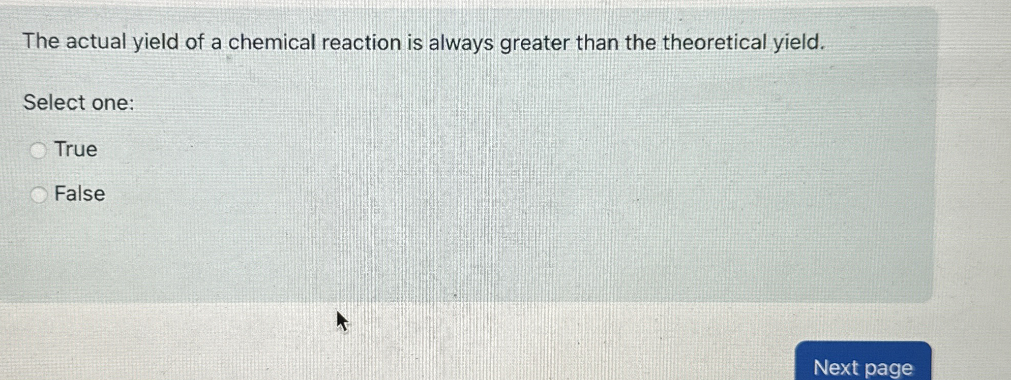 Solved The actual yield of a chemical reaction is always | Chegg.com