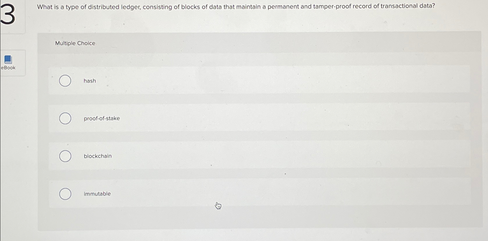 Solved What is a type of distributed ledger, consisting of | Chegg.com