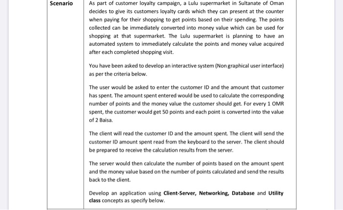 Scenario As part of customer loyalty campaign, a Lulu | Chegg.com