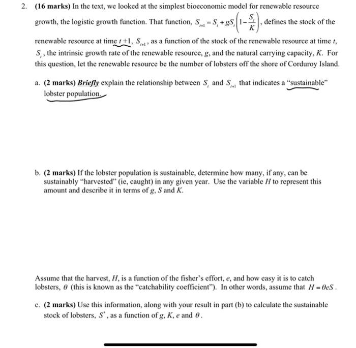 Solved 2. (16 marks) In the text, we looked at the simplest | Chegg.com