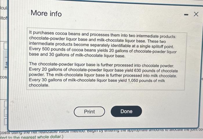 the icon to view more information about Cocoa | Chegg.com