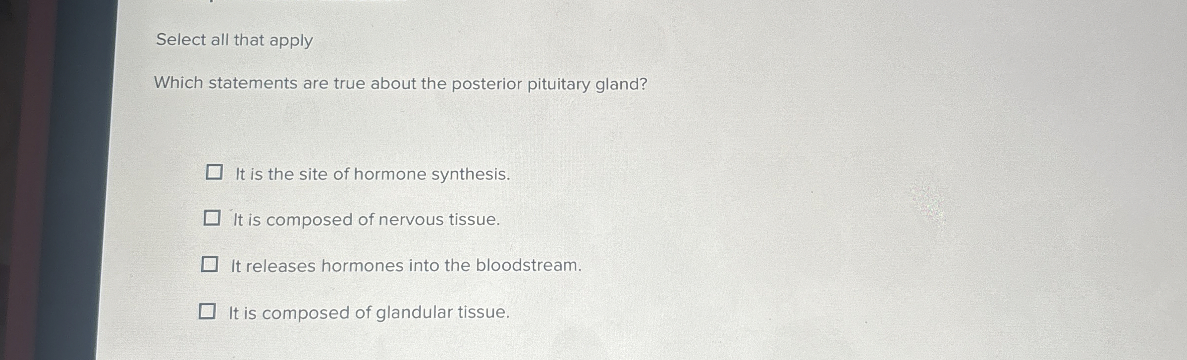 Solved Select all that applyWhich statements are true about | Chegg.com