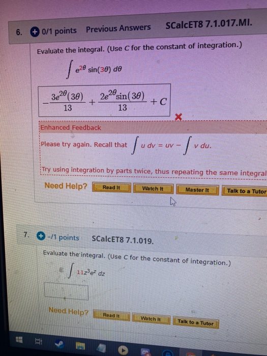 Solved SCalcET8 7.1.017.MI. 6. + 0/1 points Previous Answers | Chegg.com