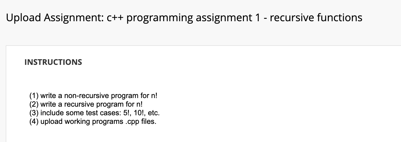 Solved INSTRUCTIONS(1) ﻿write a non-recursive program for | Chegg.com