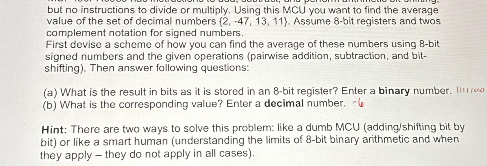 Solved but no instructions to divide or multiply. Using this | Chegg.com