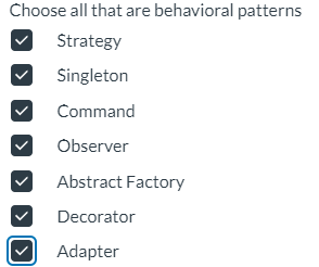 Solved Choose all that are behavioral | Chegg.com