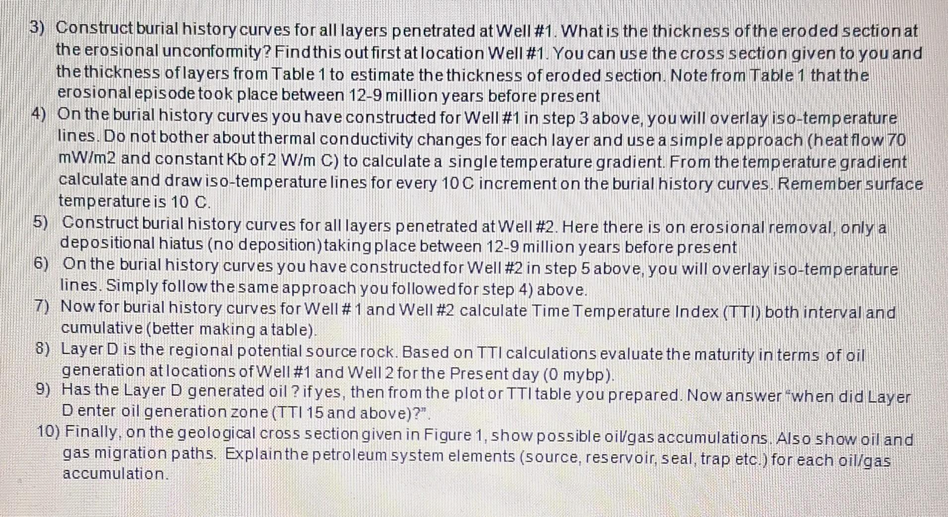 Solved Figure 1. a geological cross section through a part | Chegg.com