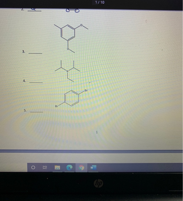 Solved 1/10 Determine how many different types of hydrogens | Chegg.com