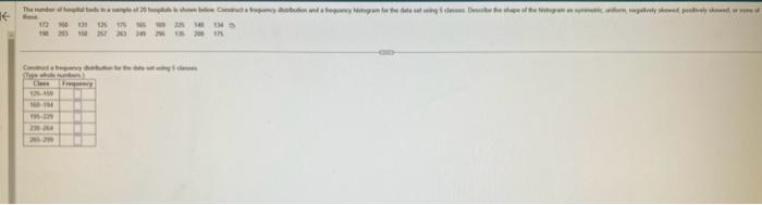 Solved Construct a frequency distribution for the data set | Chegg.com