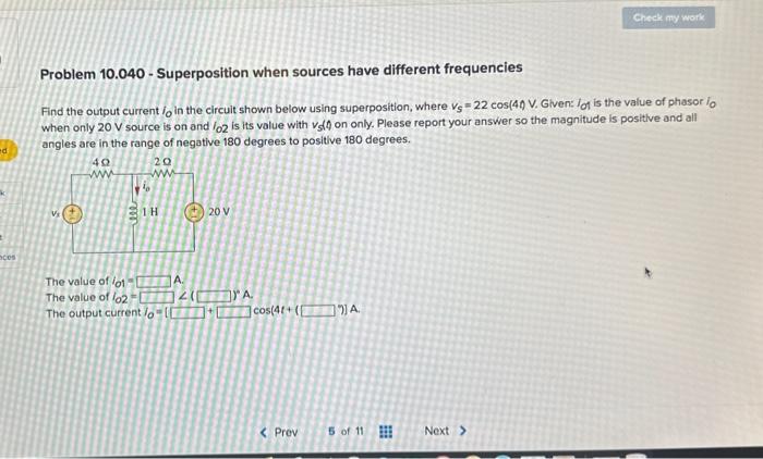 Solved Find the output current Io in the circuit shown below | Chegg.com