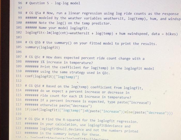 Solved 1 \# CG QO \# Read the data file bikeshare.csv into R | Chegg.com