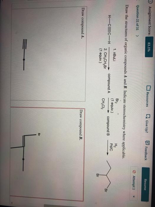 Solved Assignment Score: 83.1% Resources [ Give Up? Feedback | Chegg.com