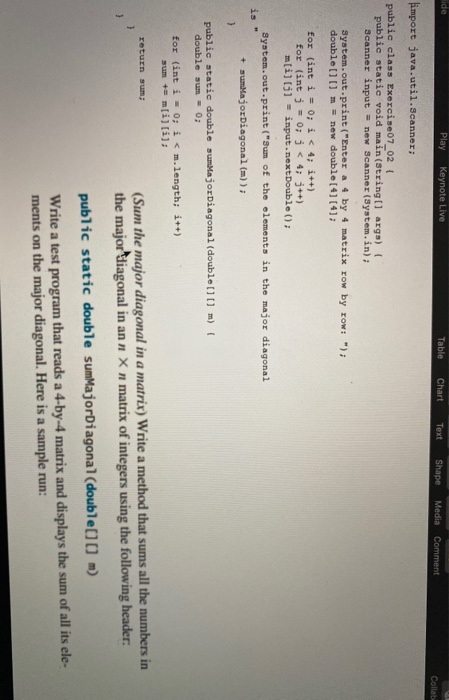 Solved lide Play Keynote Live Table Chart Text Shape Media | Chegg.com