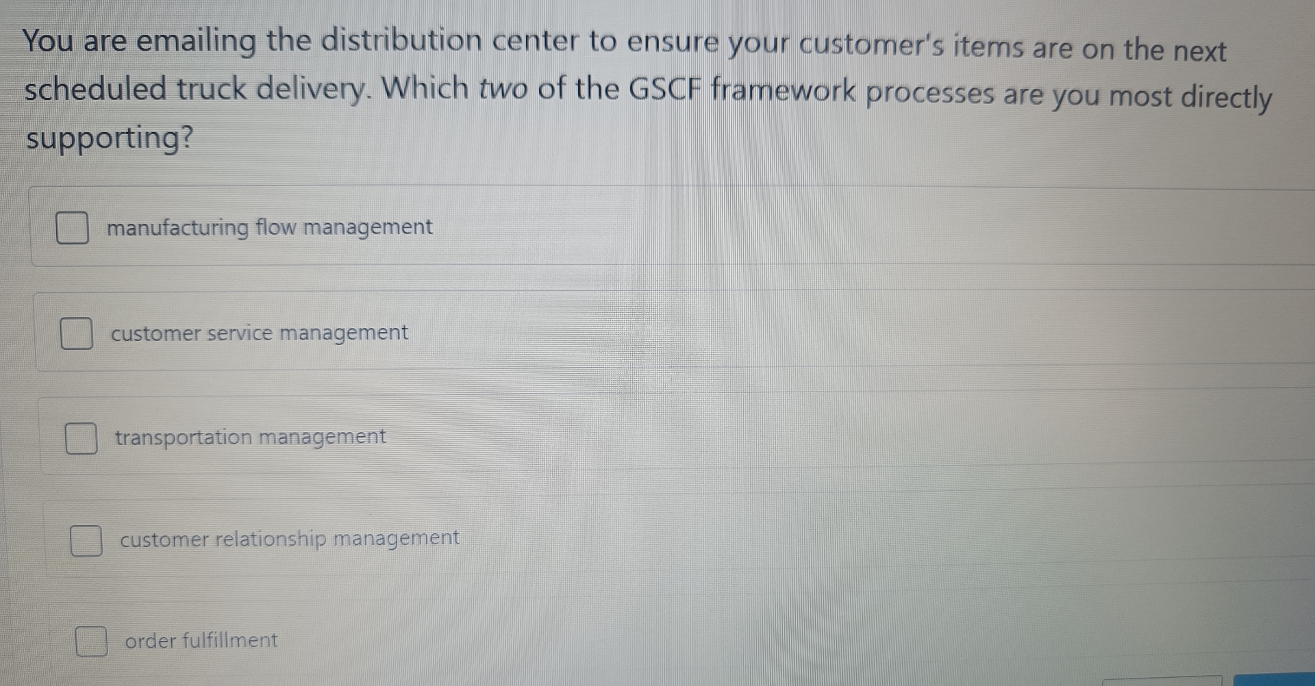 Solved You are emailing the distribution center to ensure | Chegg.com