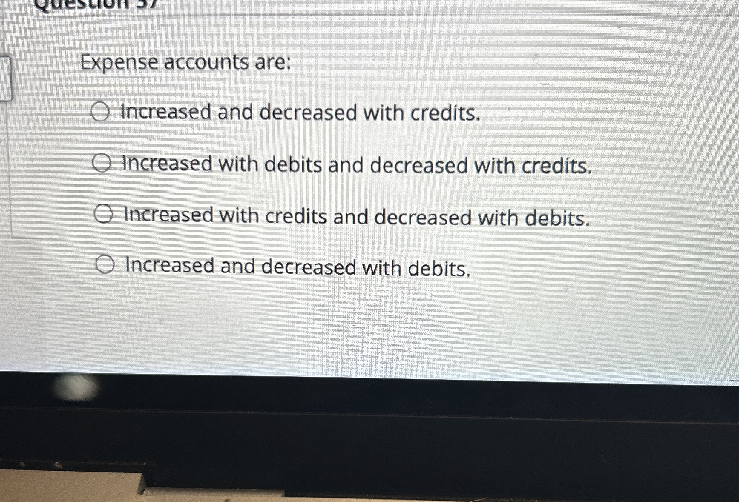 Solved Expense accounts are:Increased and decreased with | Chegg.com