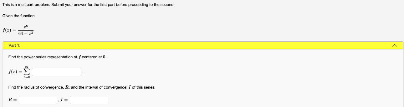 Solved This is a multipart problem. Submit your answer for | Chegg.com
