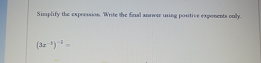 Solved Simplify the expression. Write the final answer using | Chegg.com