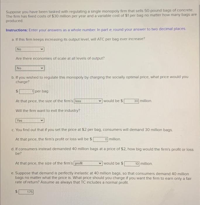 Solved Suppose you have been tasked with regulating a single | Chegg.com
