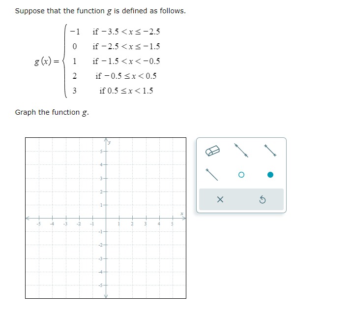 Solved Suppose that the function g ﻿is defined as follows.g | Chegg.com