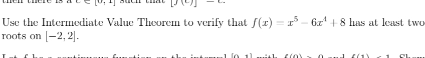 Solved Use the Intermediate Value Theorem to verify that | Chegg.com