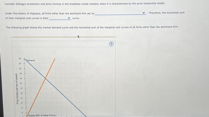 Consider Kellogg's production and price choices in | Chegg.com