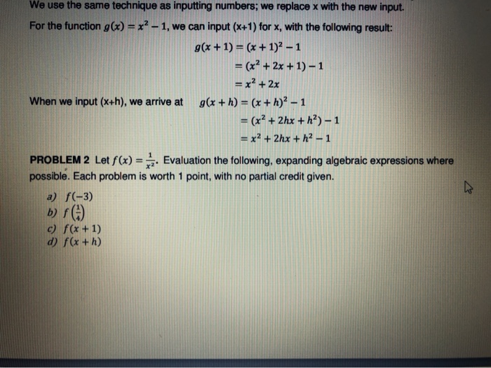 Solved We use the same technique as inputting numbers; we | Chegg.com