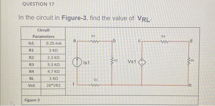Solved In the circuit in Figure-3, find the value of VRL. | Chegg.com
