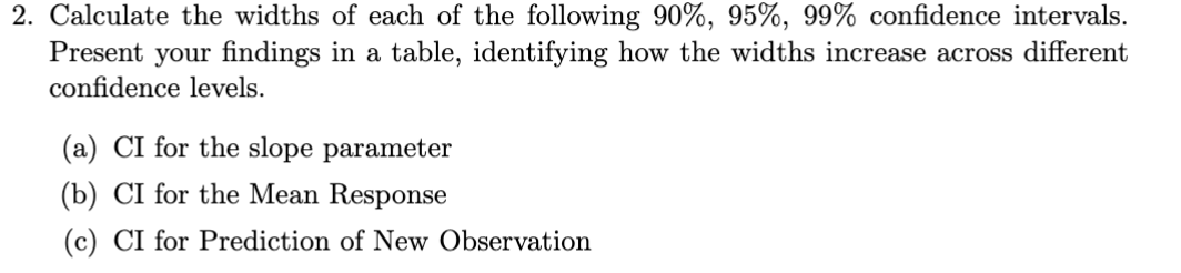 Solved Calculate the widths of ﻿each of ﻿the following | Chegg.com