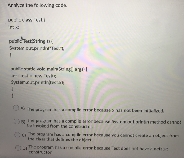 Solved Question 16 5 Points What Is The Printout Of The 