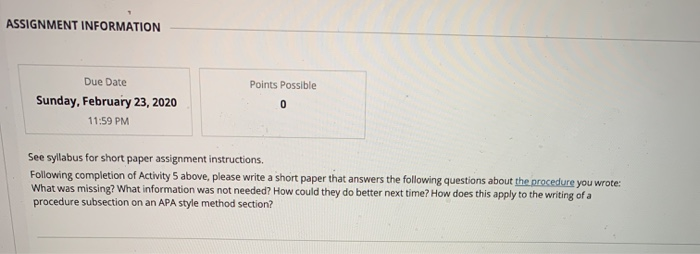 Solved Really needing help with this assignment. The | Chegg.com