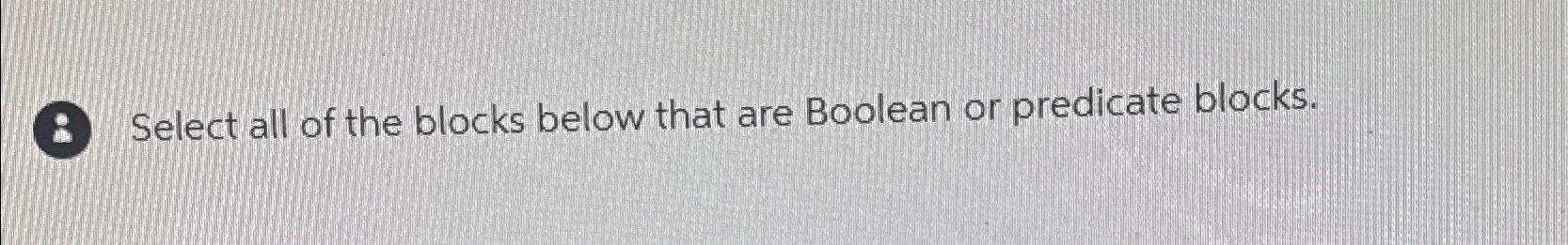 Solved Nov 27, 2022 - ﻿Question: Select all of the blocks | Chegg.com