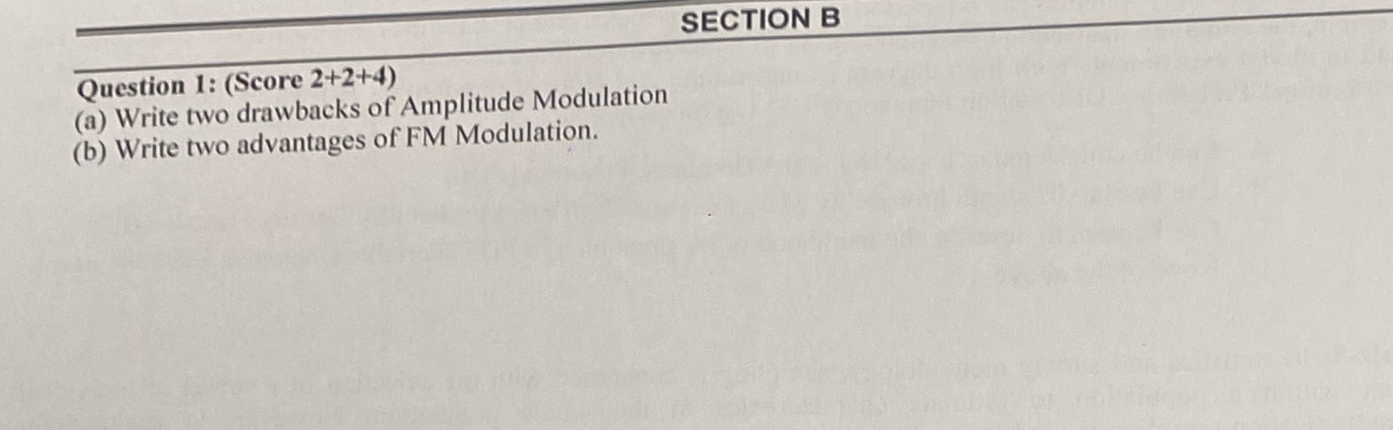 Solved SECTION BQuestion 1: (Score 2+2+4)(a) ﻿Write two | Chegg.com