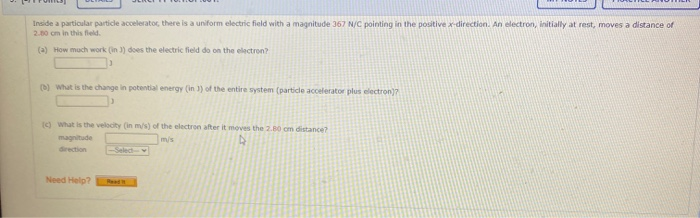 Solved Inside a particular particle accelerator there is a | Chegg.com