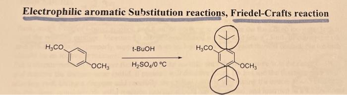 Solved Electrophilic aromatic Substitution reactions, | Chegg.com