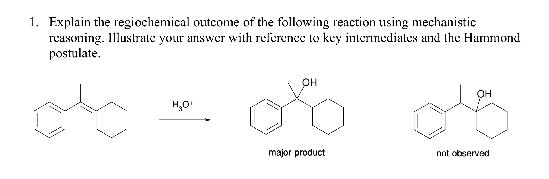 Explain the regiochemical outcome of the following | Chegg.com