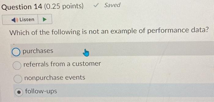Solved Which of the following is not an example of | Chegg.com