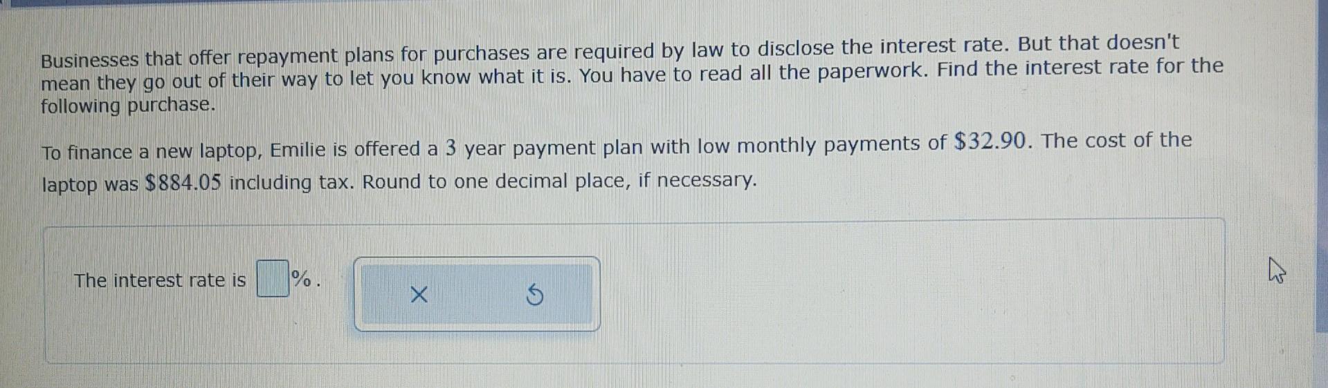 Solved Businesses that offer repayment plans for purchases | Chegg.com