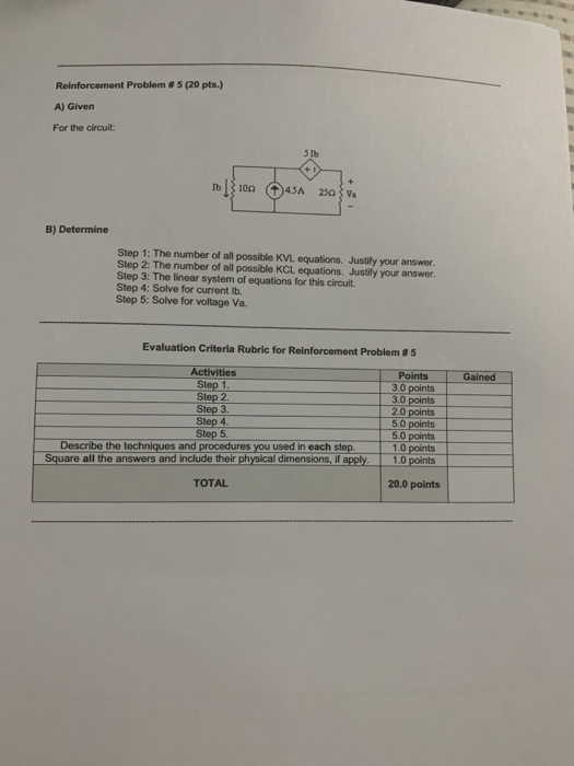 Solved Reinforcement Problems (20 pts.) A) Given For the | Chegg.com