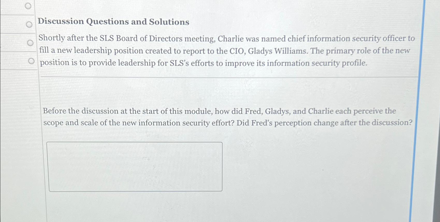 Solved Discussion Questions and SolutionsShortly after the | Chegg.com